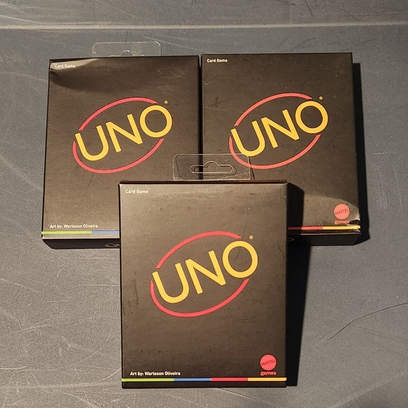 Mattel | Games | 3 Mattel Uno Card Game Classic Family Fun Night Party ...